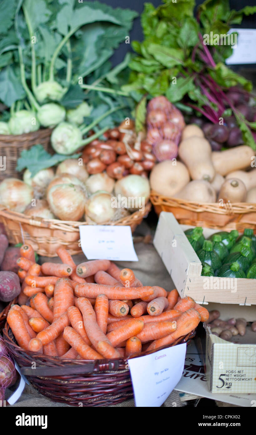 Organic vegetables, Borough Market, London, England, UK Stock Photo - Alamy