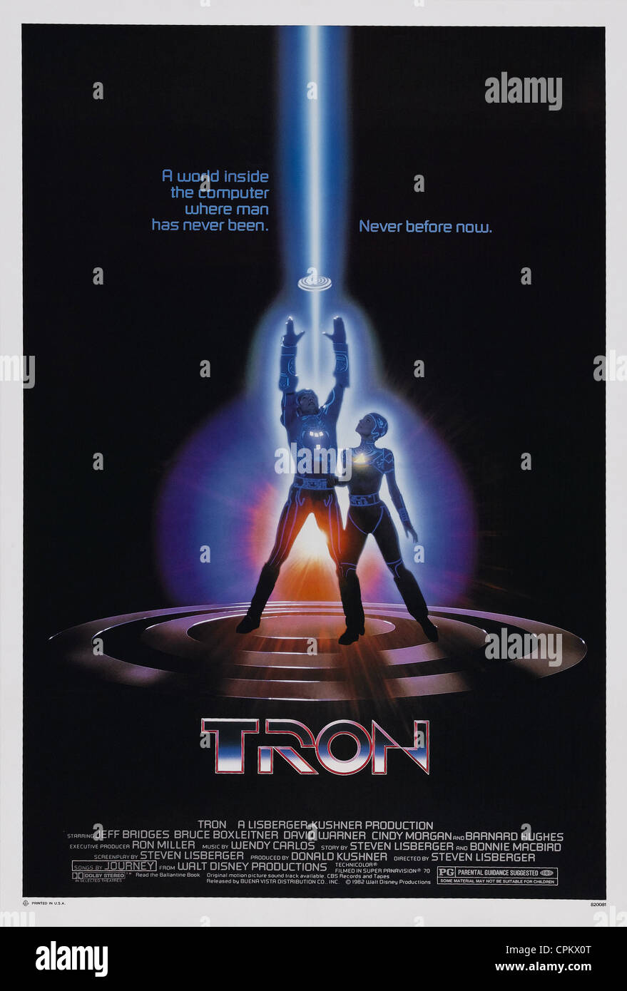 Tron 1982 poster hi-res stock photography and images - Alamy