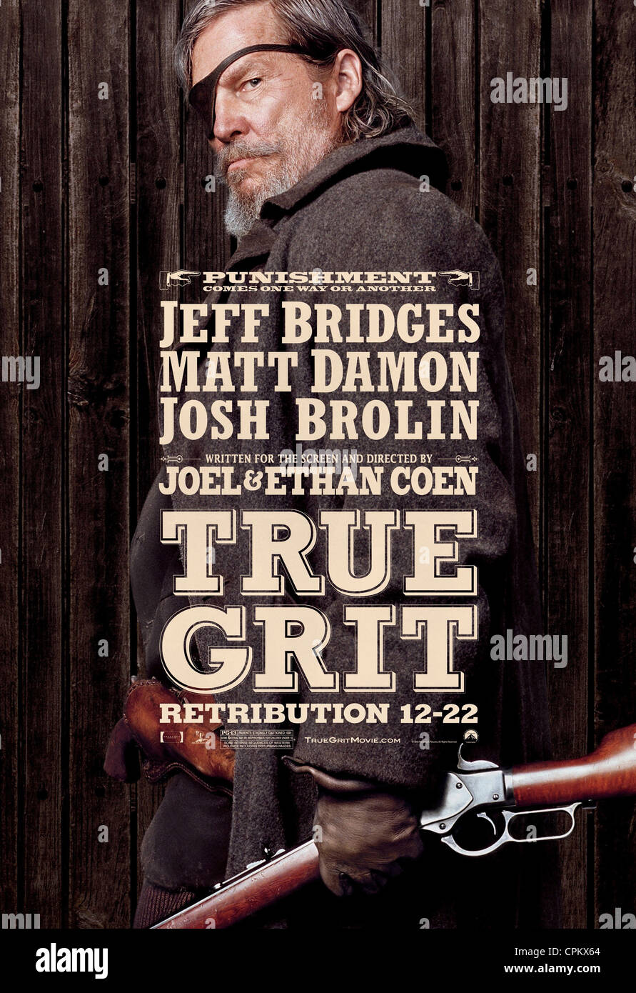 True grit jeff bridges poster hi-res stock photography and images - Alamy