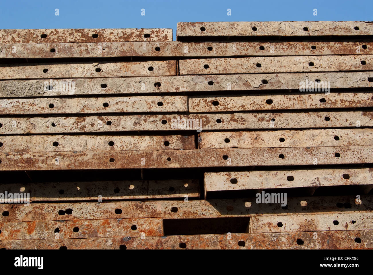 Texture of Steel for casting concrete blocks Stock Photo - Alamy