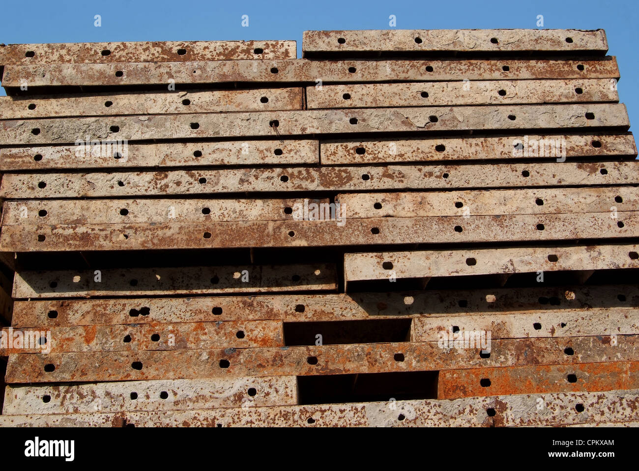 Texture of Steel for casting concrete blocks Stock Photo - Alamy