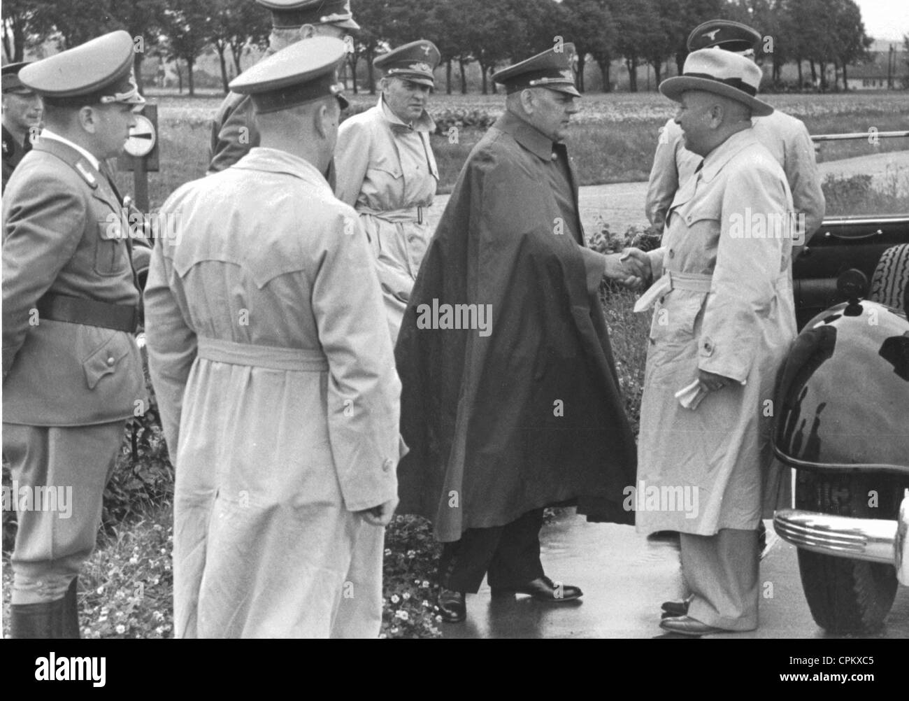 Fritz Wachtler welcomes Robert Ley, 1940 Stock Photo - Alamy