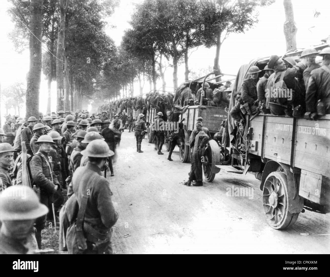 American troops in France during the First World War, 1918 Stock Photo ...