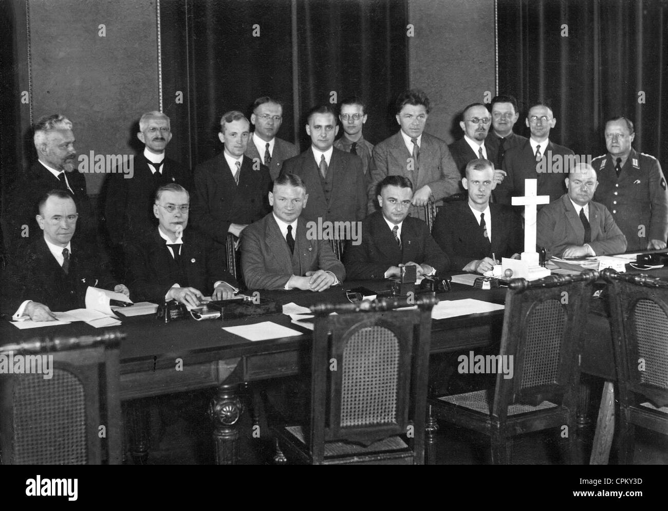 Members of the German Christian leaderships, 1933 Stock Photo - Alamy