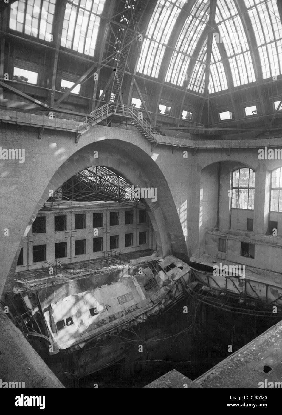 Chamber of the Reichstag after the fire, 1933 Stock Photo - Alamy
