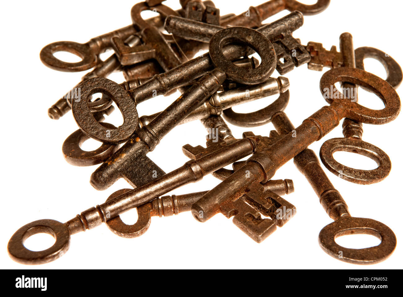 bunch of old big door keys Stock Photo - Alamy