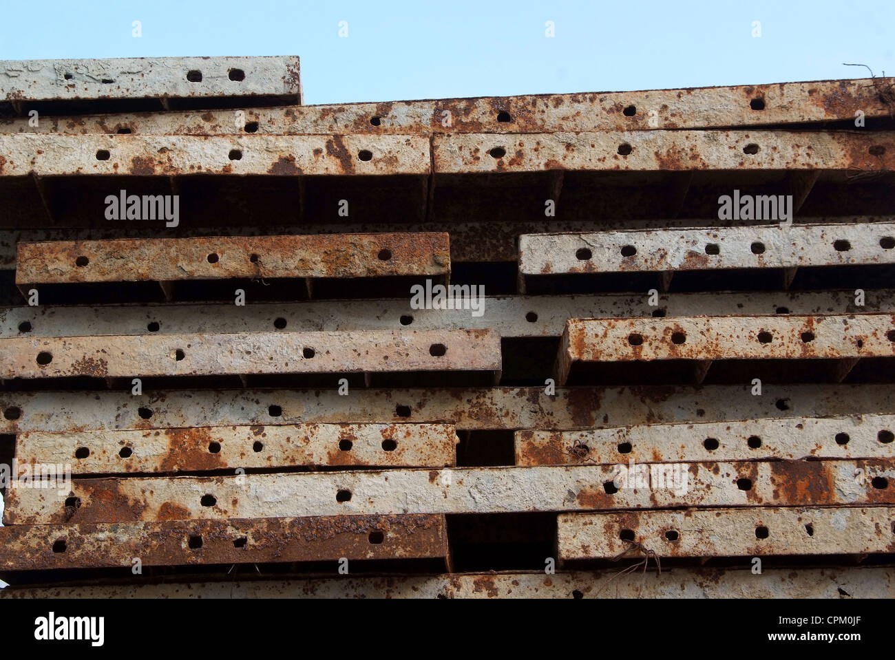 Texture of Steel for casting concrete blocks Stock Photo - Alamy