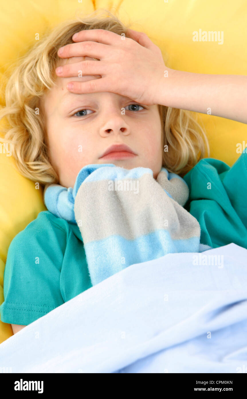 FEVER IN A CHILD Stock Photo - Alamy