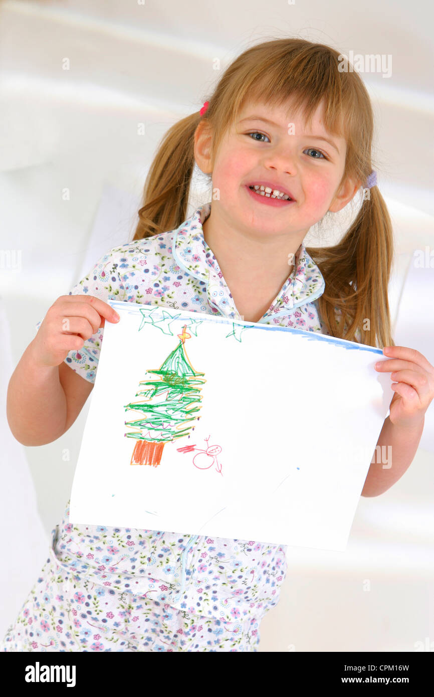 CHILD DRAWING INDOORS Stock Photo - Alamy