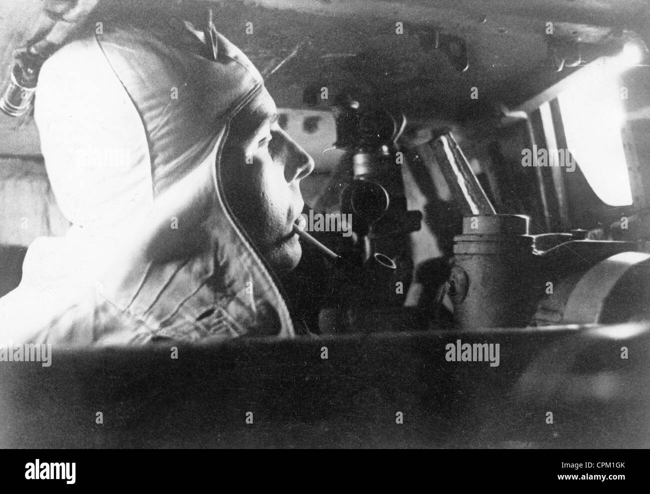 Soldier in a German assault gun, 1943 Stock Photo - Alamy