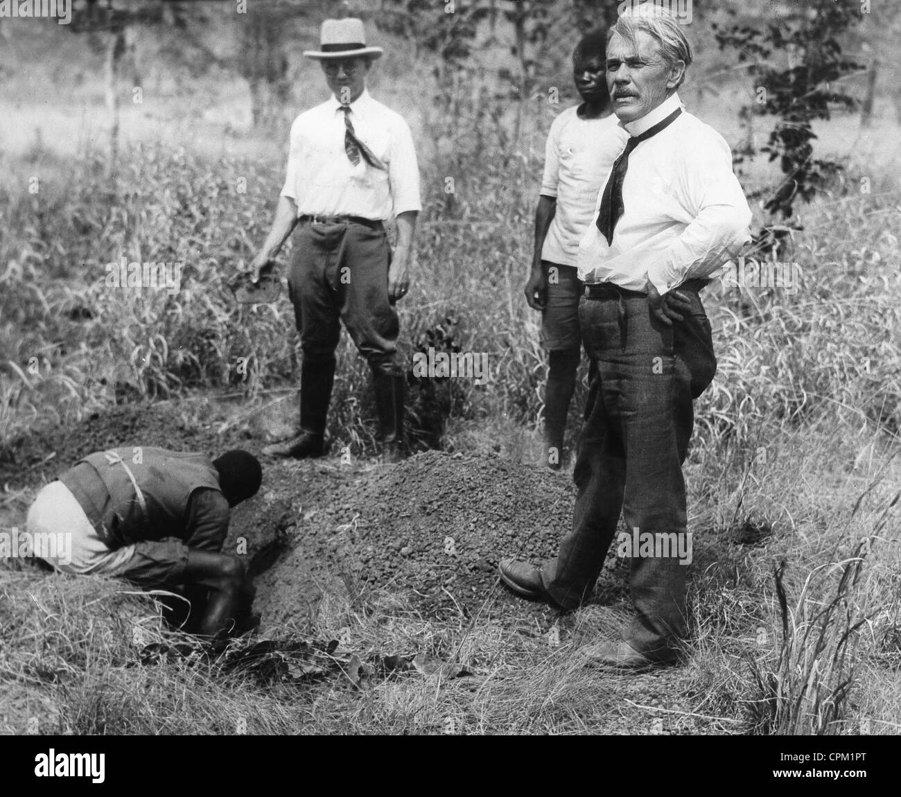 Ales Hrdlicka at excavations, 1925 Stock Photo - Alamy