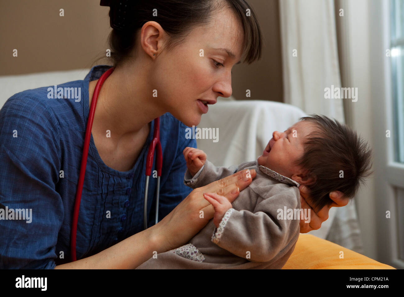 NEWBORN BABY IN CONSULTATION Stock Photo - Alamy