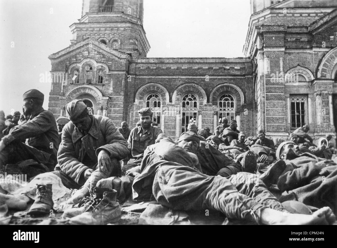 Soviet prisoners on the Eastern Front, 1942 Stock Photo - Alamy