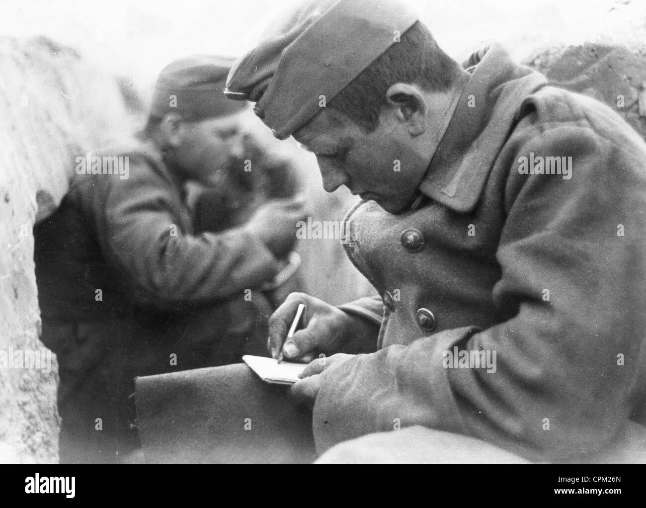 Wwii soldier writing letter hi-res stock photography and images - Alamy