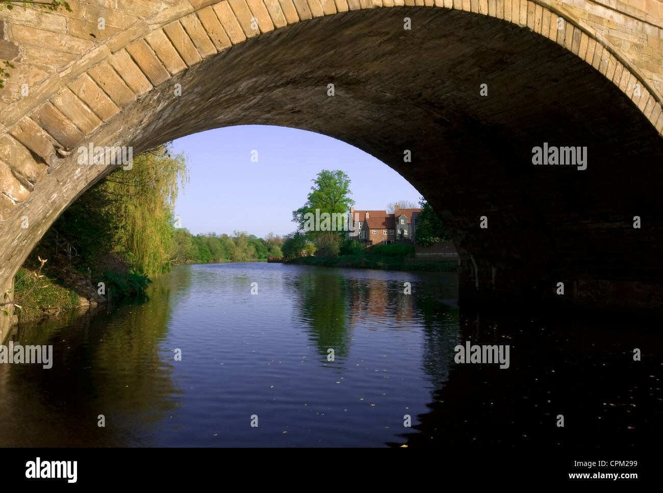 Bridge over River Tees at Yarm Stock Photo - Alamy