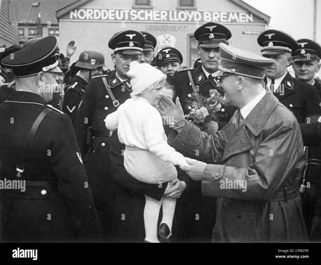 Adolf Hitler during a visit at Helgoland, 1939 Stock Photo - Alamy