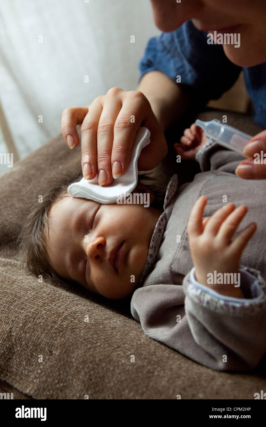 Baby face clean cleaned clean hi-res stock photography and images - Alamy