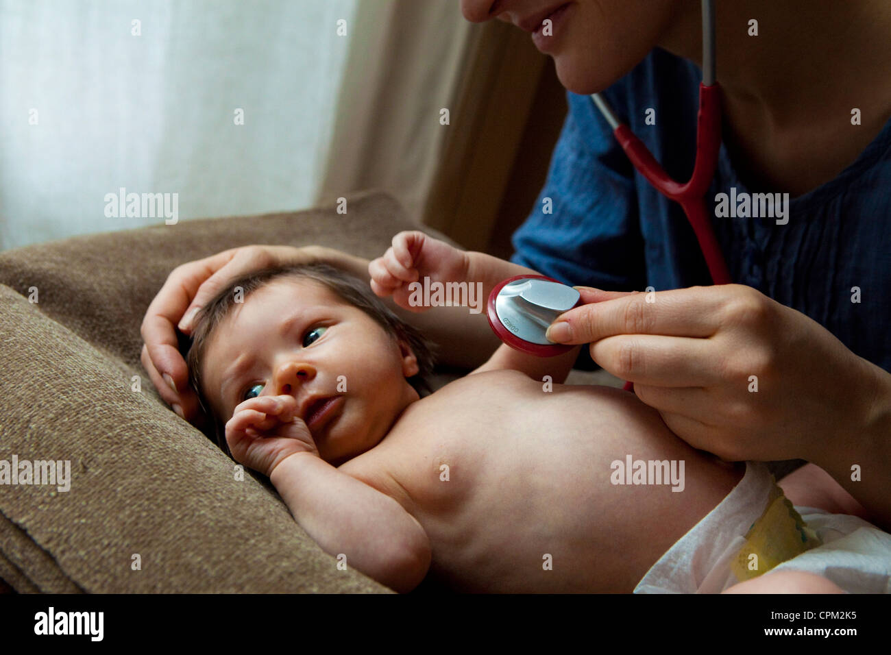 Auscultation newborn hi-res stock photography and images - Alamy