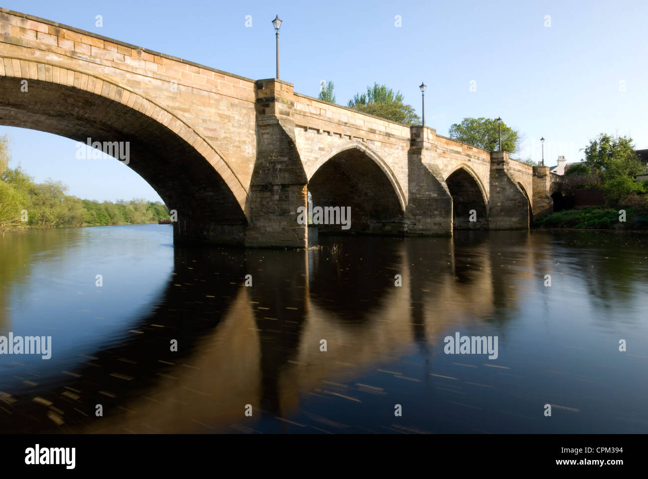 Bridge over River Tees at Yarm Stock Photo - Alamy