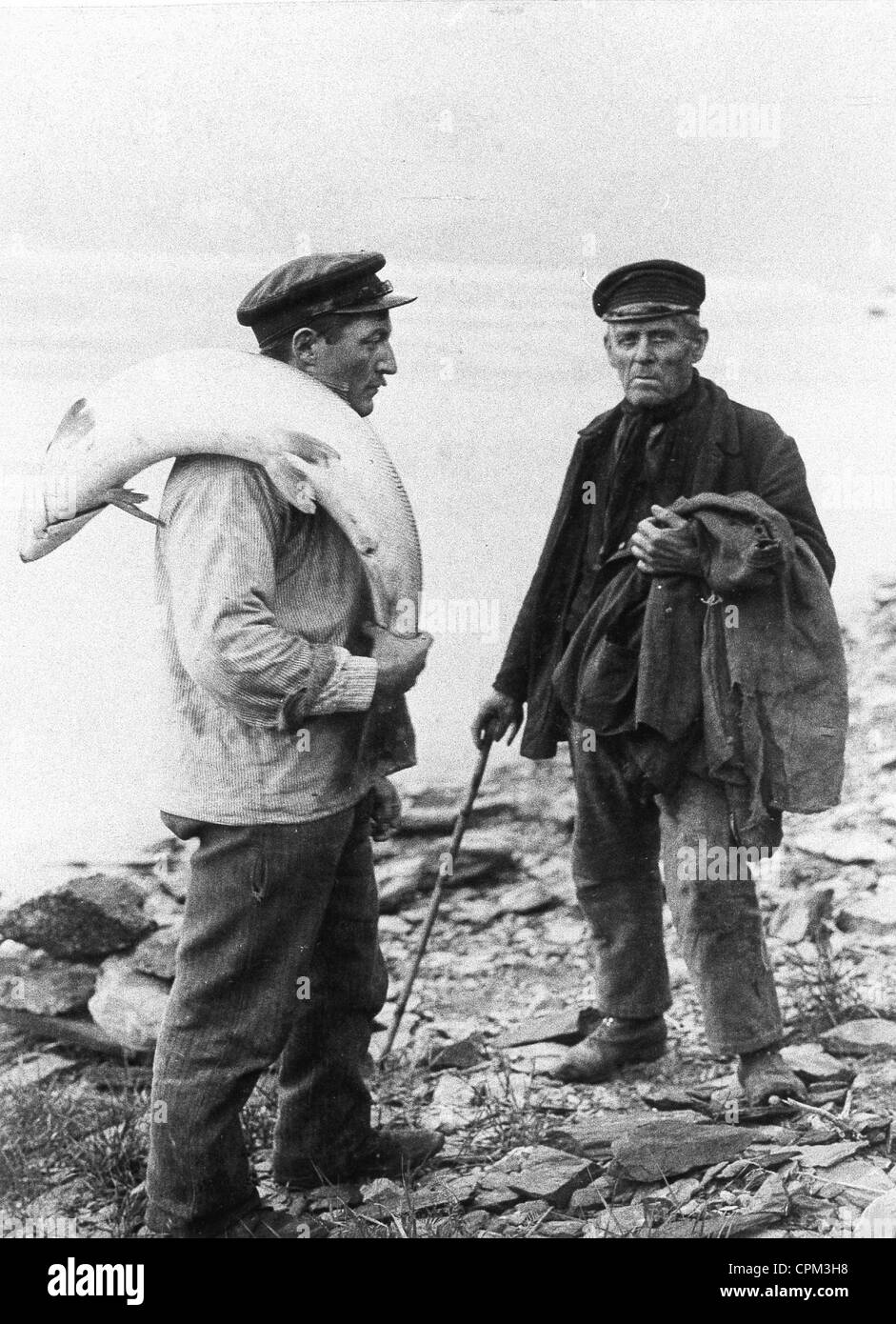 Two salmon Black and White Stock Photos & Images - Alamy