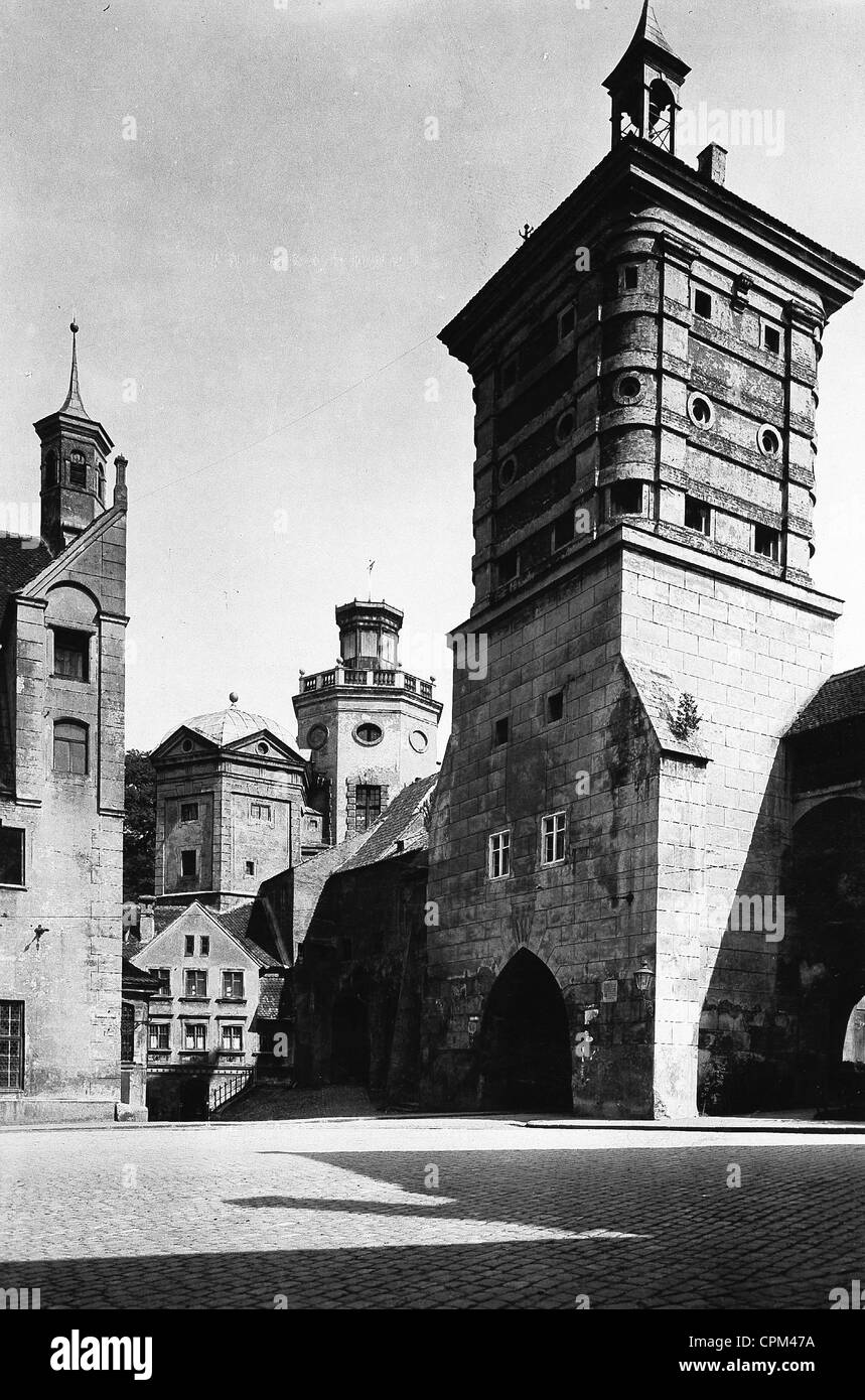 The Red Gate in Augsburg Stock Photo - Alamy