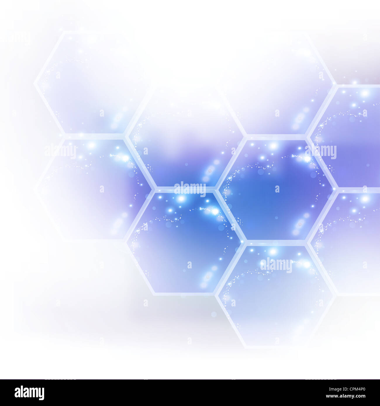 Technology background template with hexagon's, illustration Stock Photo ...