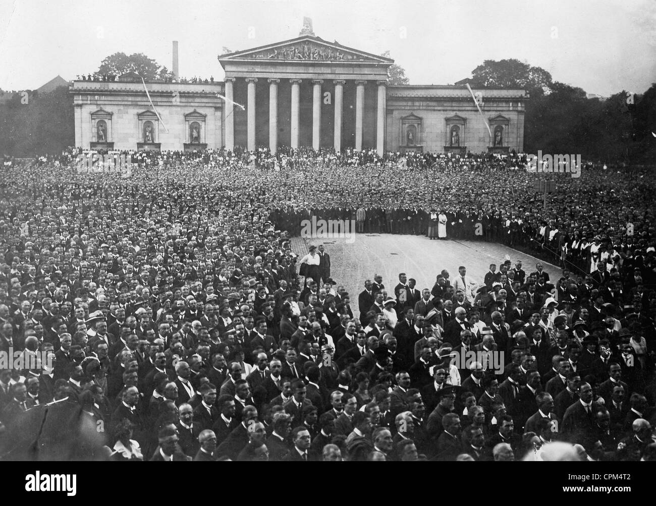 Demonstration at the Koenigsplatz in Munich, 1922 Stock Photo - Alamy
