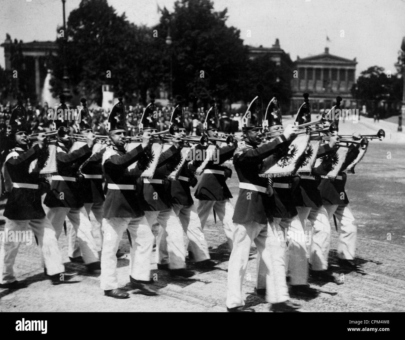 German military band in Berlin, 1913 Stock Photo - Alamy