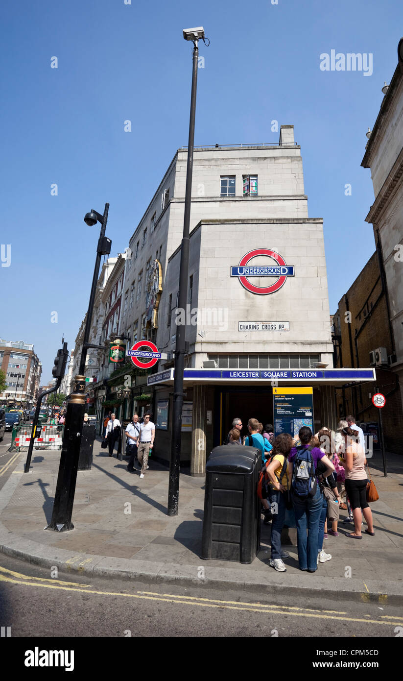 Leicester square station entrance hi-res stock photography and images ...