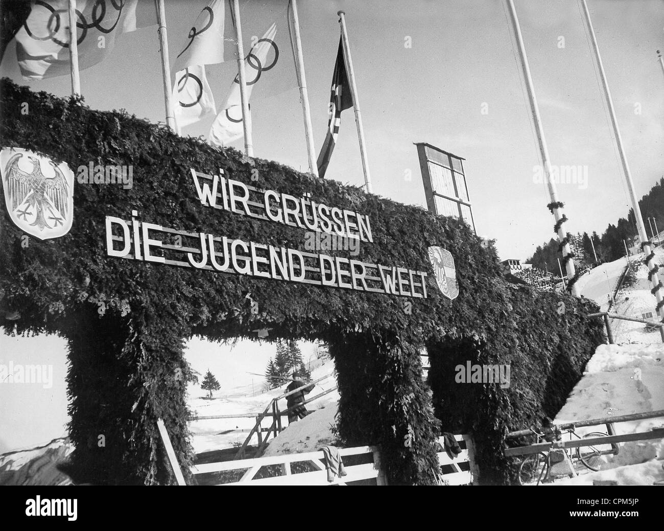 Olympic winter games in Garmisch-Partenkirchen, 1936 Stock Photo - Alamy