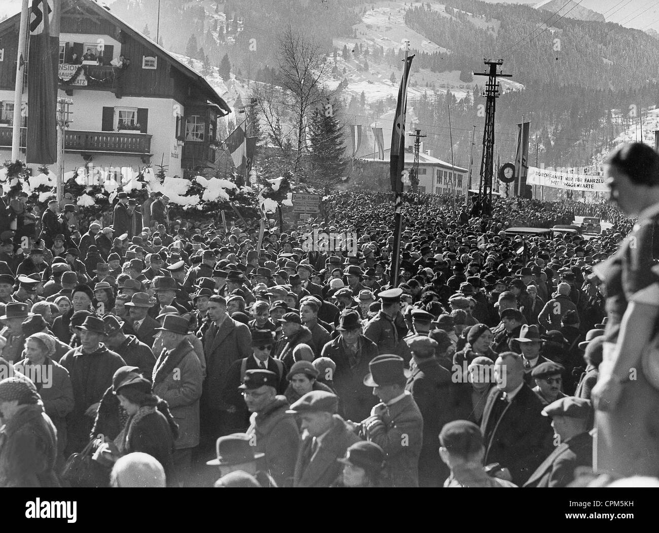 Olympic winter games in Garmisch-Partenkirchen, 1936 Stock Photo - Alamy