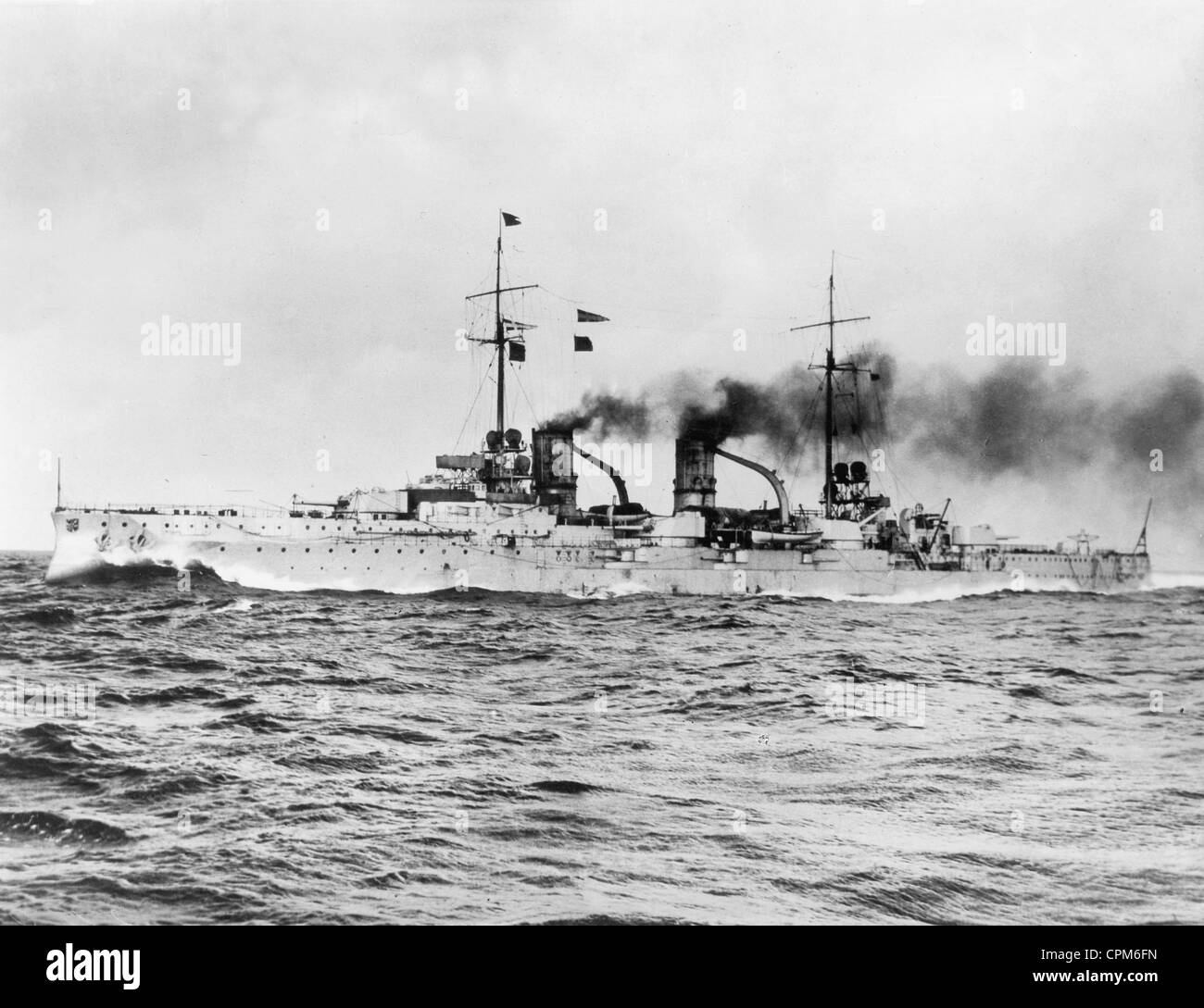 German battleship SMS 'Bluecher', 1910 Stock Photo - Alamy