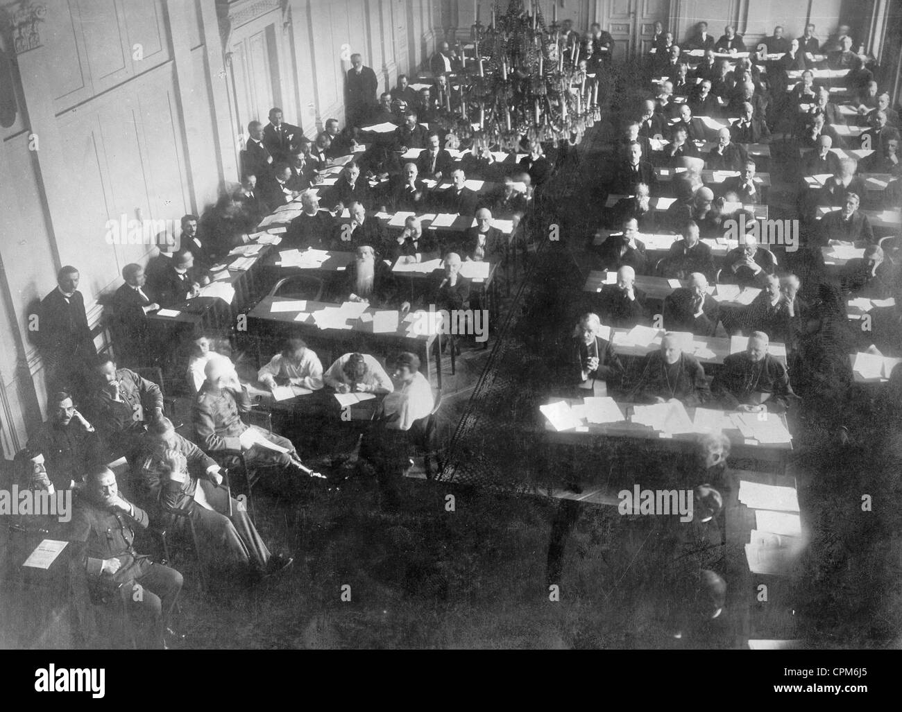 Session of the Polish Parliament, 1918 Stock Photo - Alamy