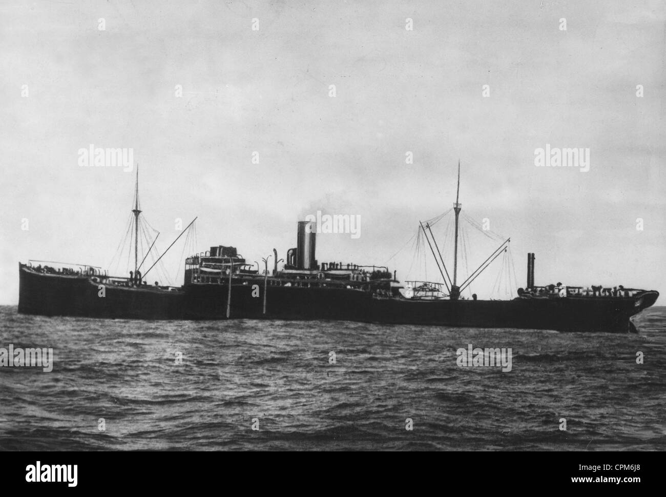 German auxiliary ship SMS 'Wolf', 1918 Stock Photo - Alamy