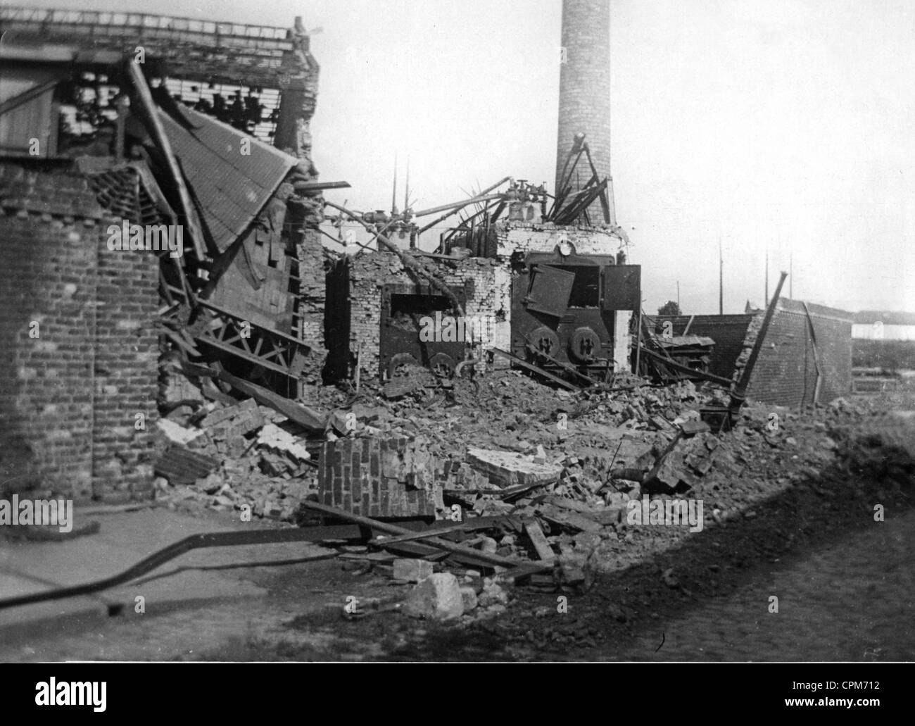 Bomb targets after a German Zeppelin attack, 1914 Stock Photo - Alamy