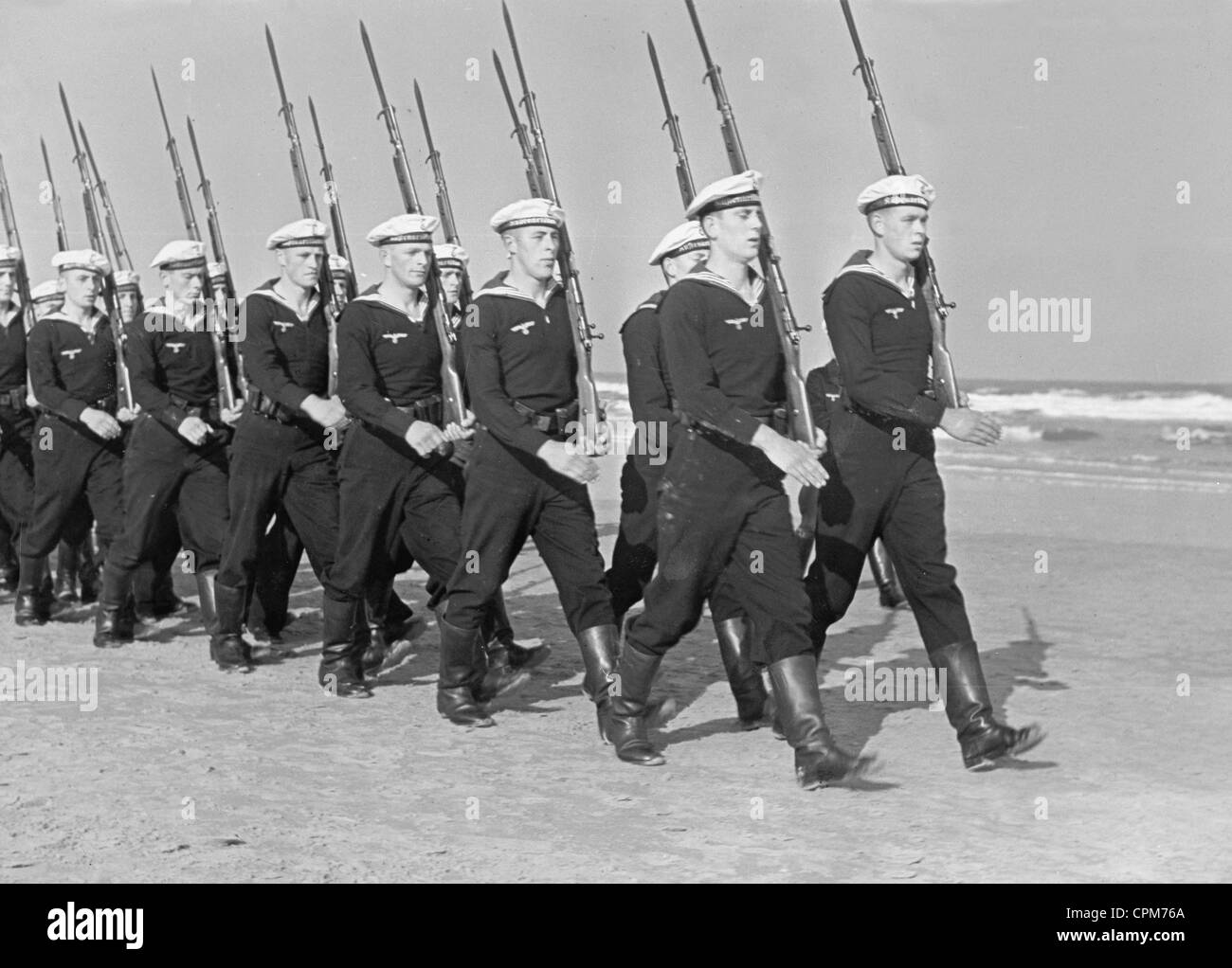 German sailors during training, 1935 Stock Photo - Alamy