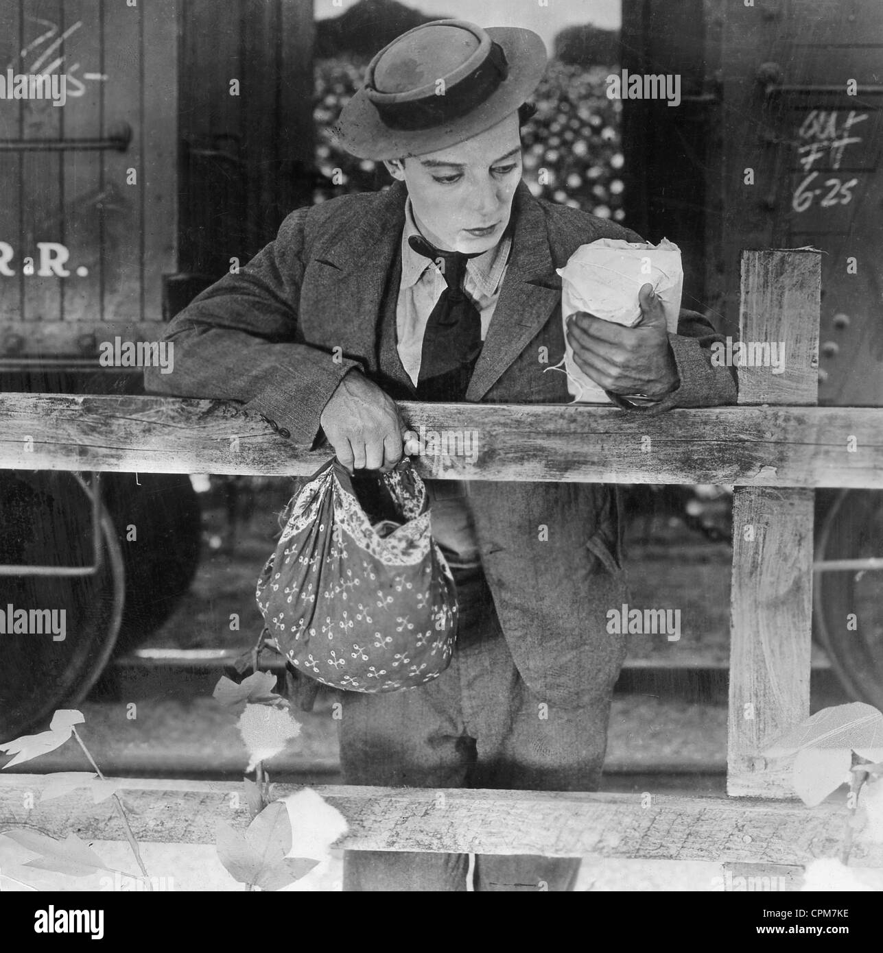 Go west buster keaton Black and White Stock Photos & Images - Alamy