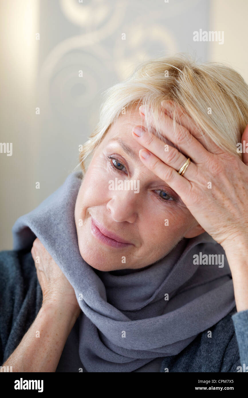 FEVER IN AN ELDERLY PERSON Stock Photo - Alamy