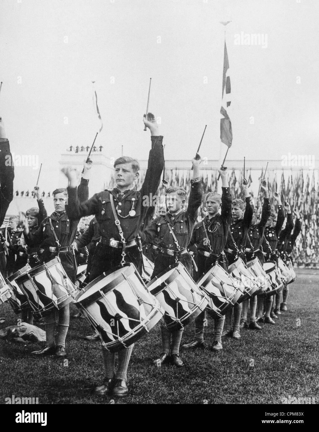 Hitler Youth at the Nuremberg Rally in Nuremberg, 1938 Stock Photo - Alamy