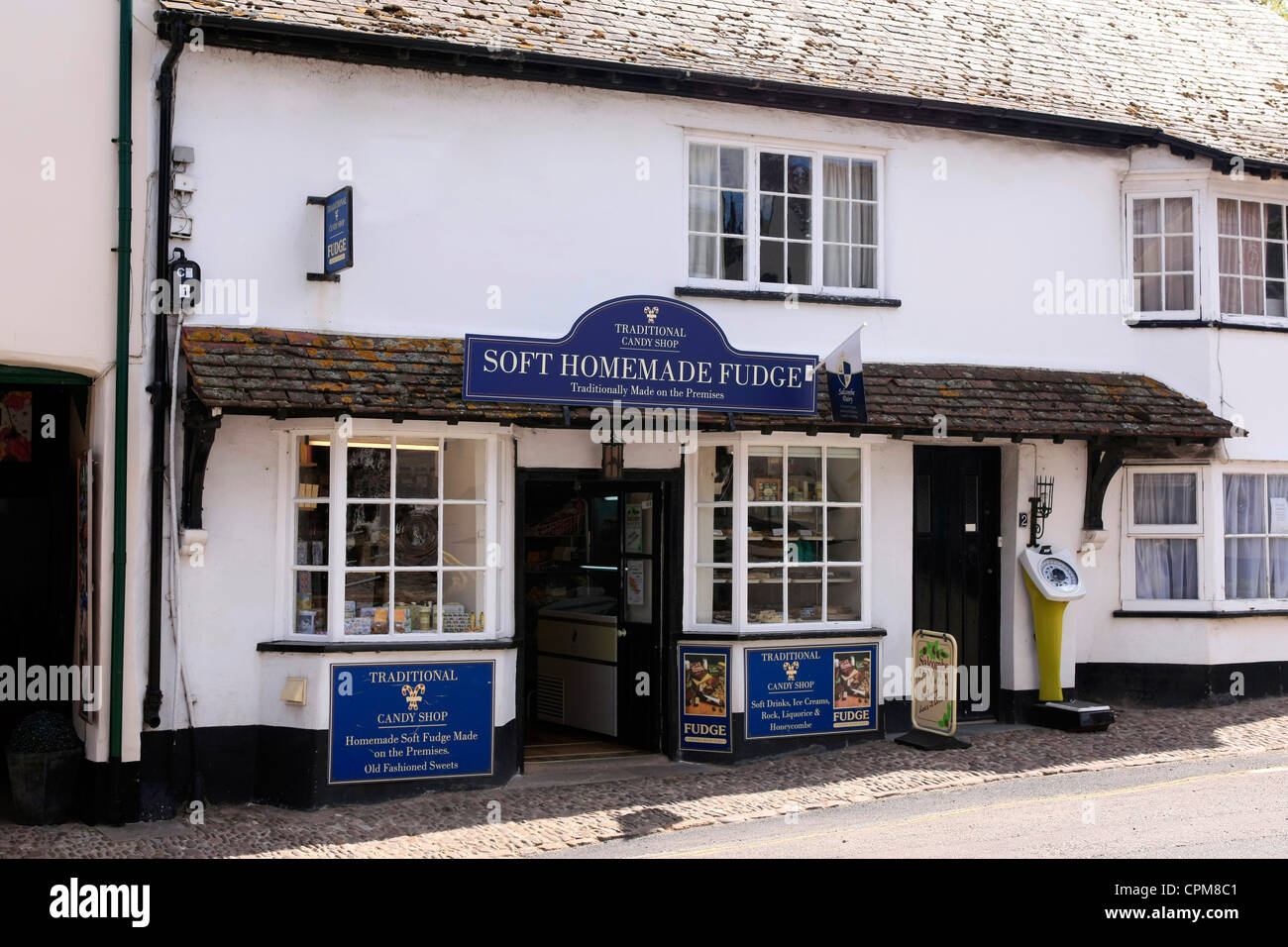 Dunster homemade fudge shop somerset hi-res stock photography and ...