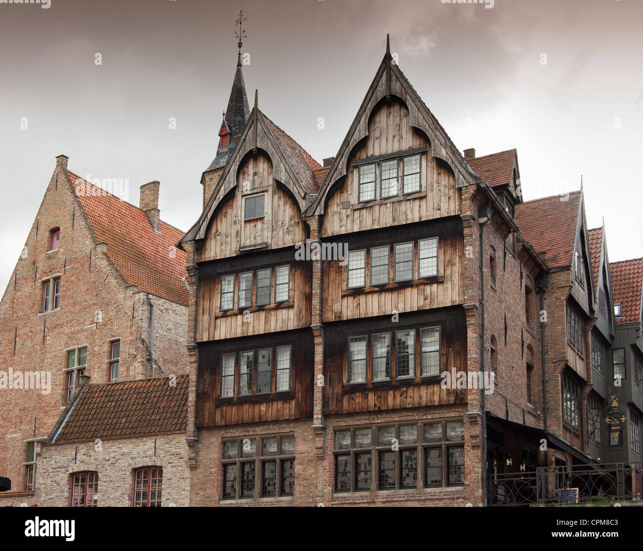 Typical house architecture, Bruges Stock Photo - Alamy