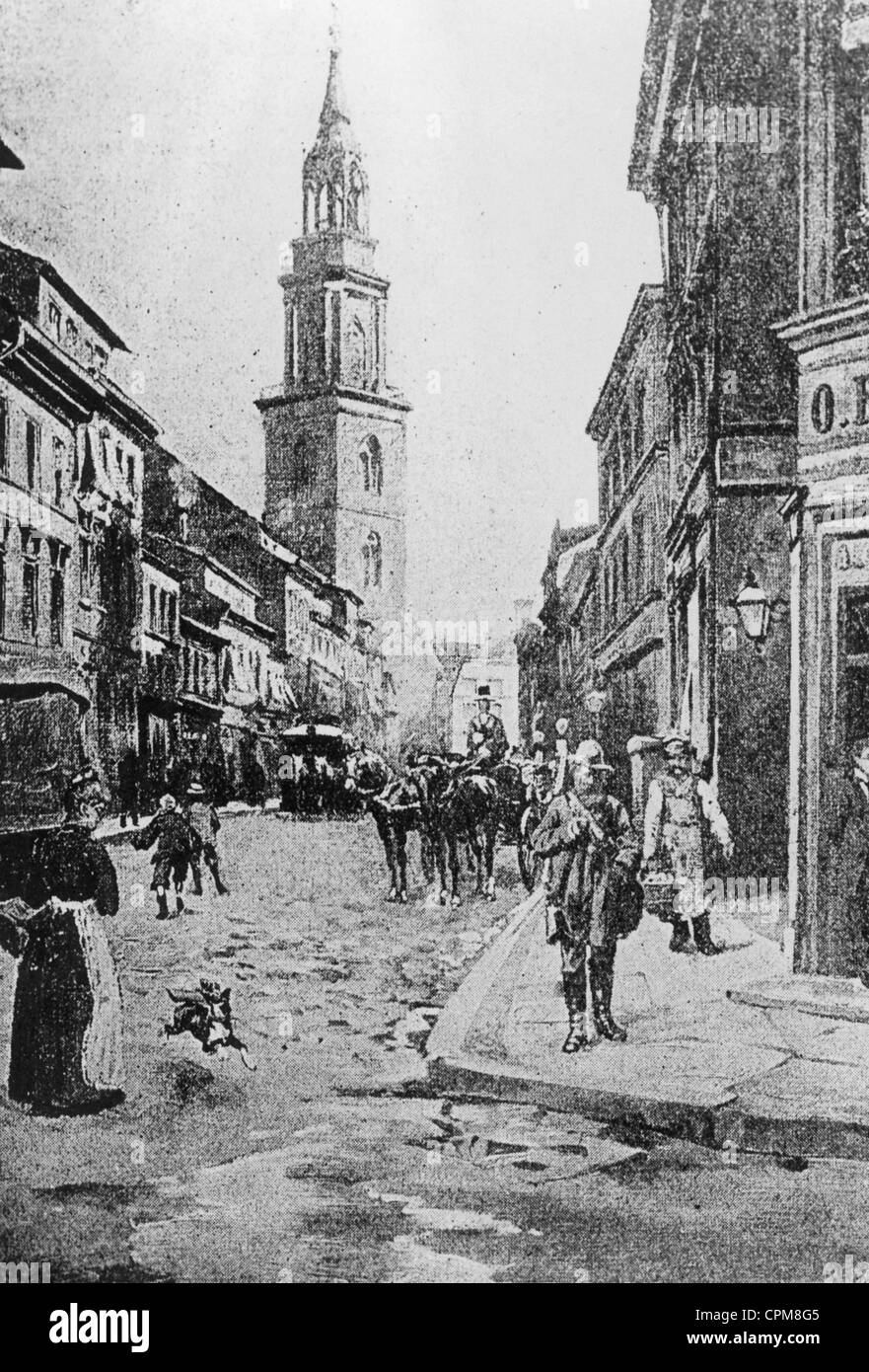 Street market background Black and White Stock Photos & Images - Alamy