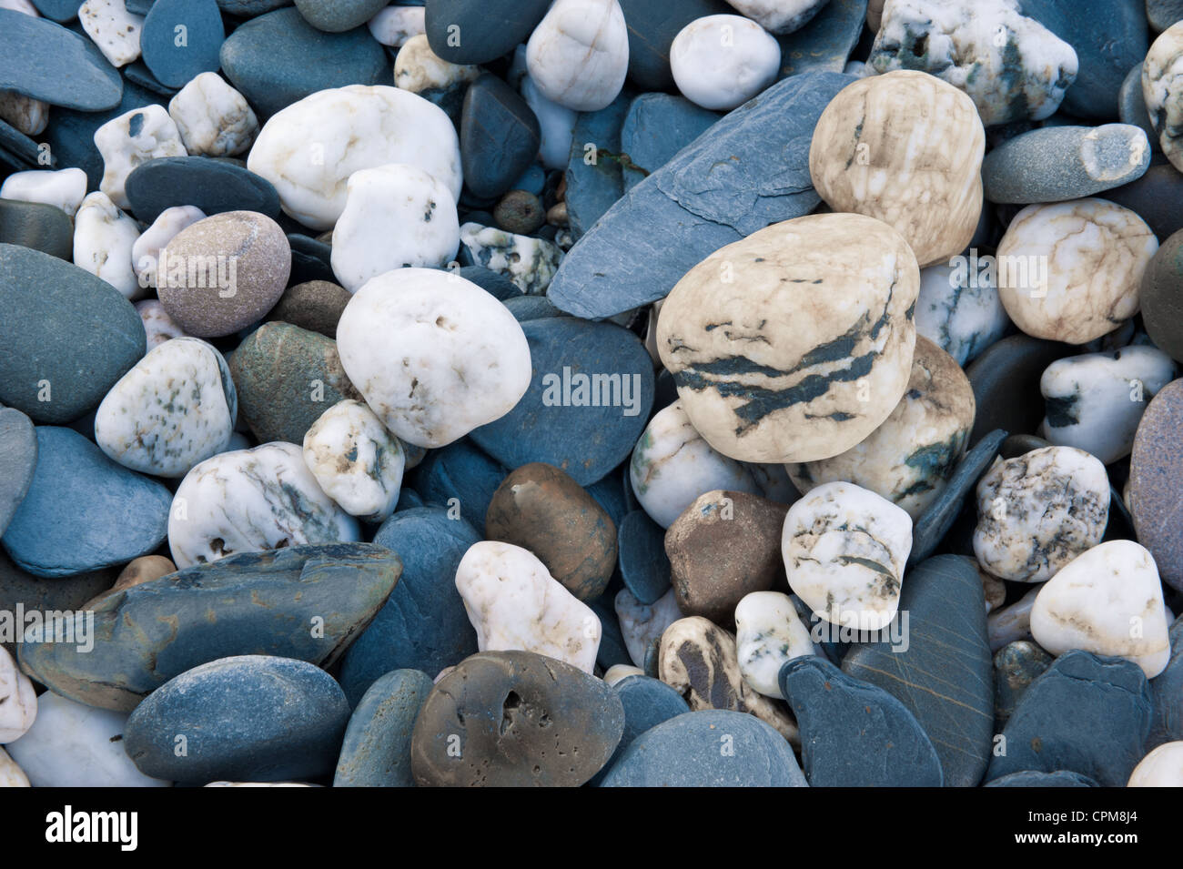 Pebbles, Woolacombe, Devon Stock Photo - Alamy