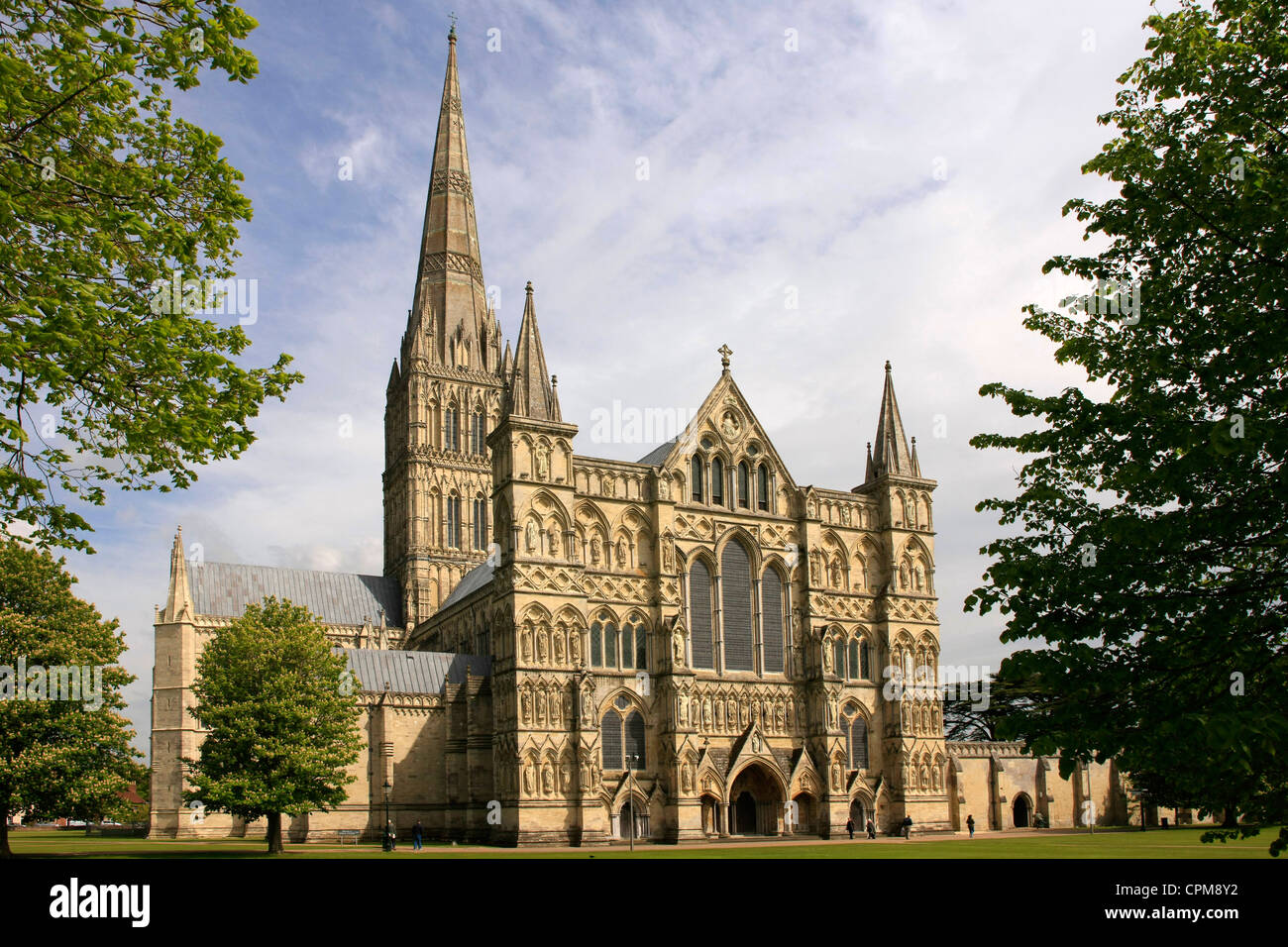 A view of Salisbury Cathedral in Wiltshire England Stock Photo - Alamy