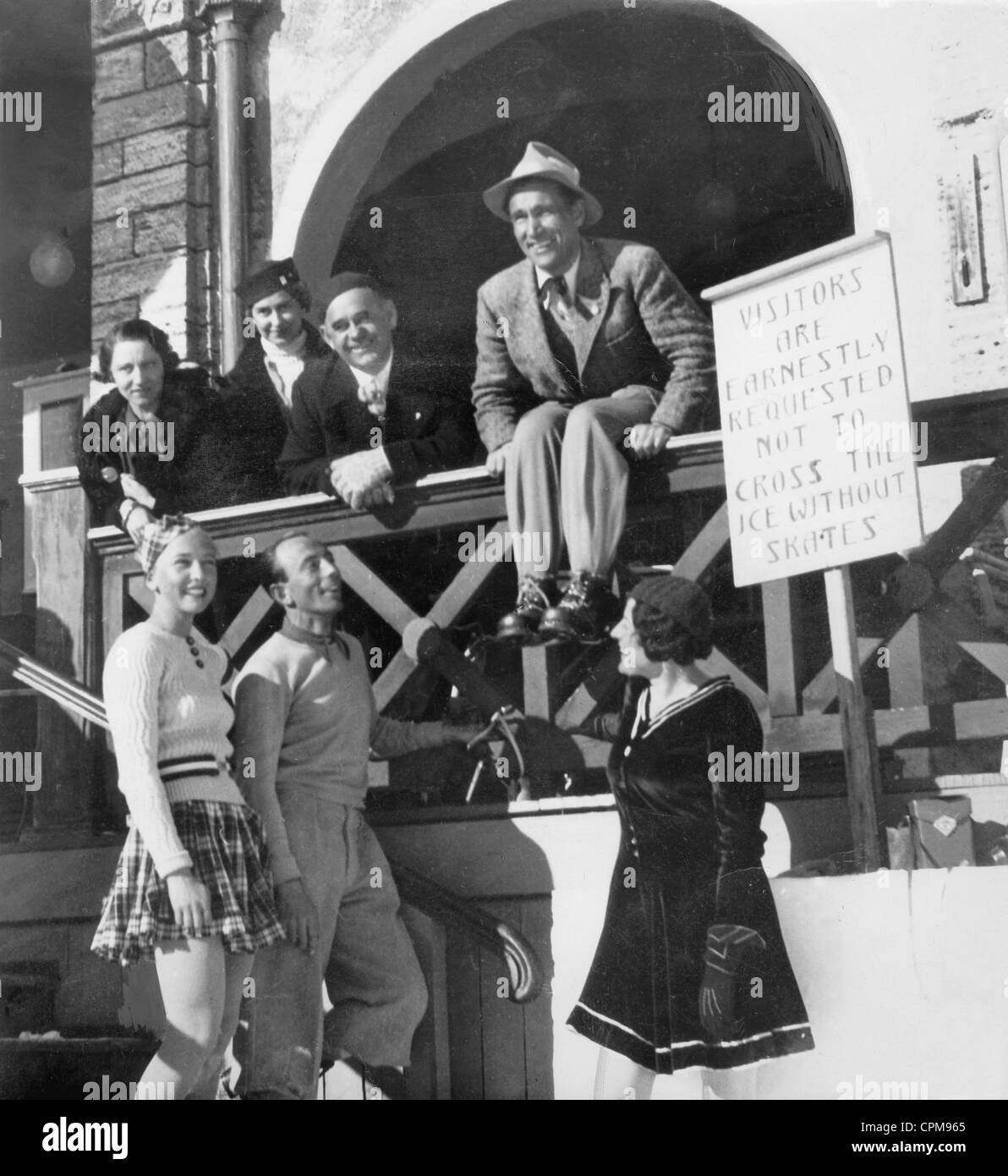 Ernst Baier, Maxi Herber, Weiss Ferdl and Luis Trenker, 1935 Stock ...