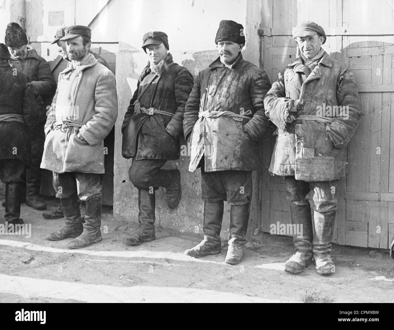 A group of Jewish men in the Lublin Ghetto, Poland, 30th December 1939 ...