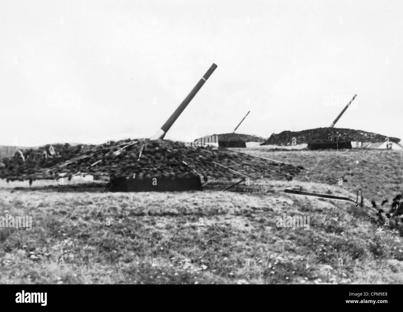 German battery at the Atlantic Wall, 1942 Stock Photo - Alamy