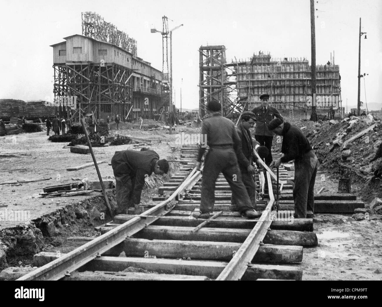 German bunker construction at the Atlantic Wall, 1943 Stock Photo - Alamy