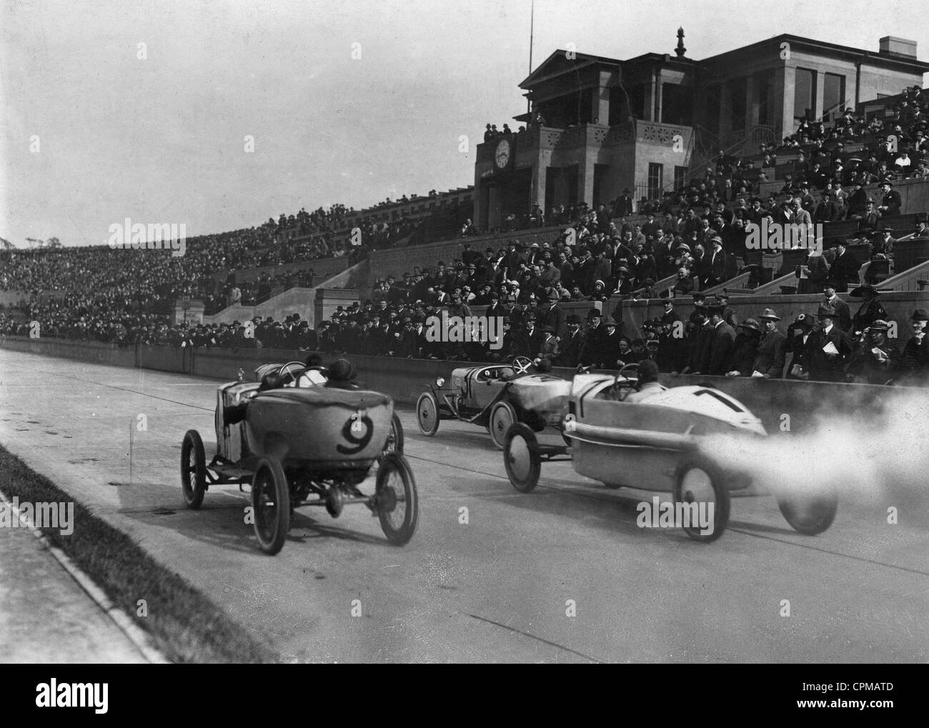 Car race finish line Black and White Stock Photos & Images - Alamy