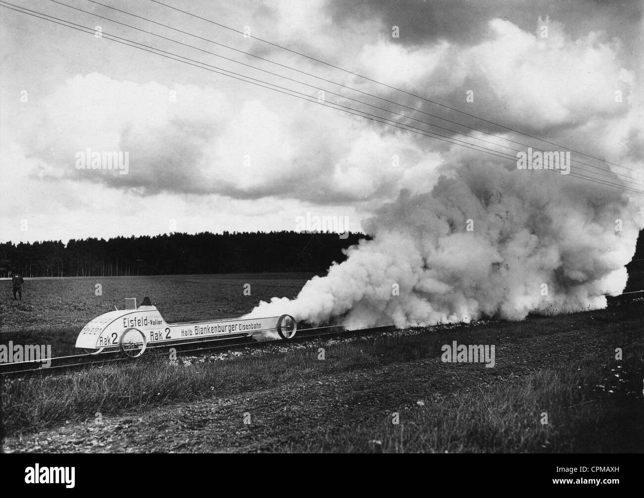 Test drive of the rocket car RAK 2, 1928 Stock Photo - Alamy